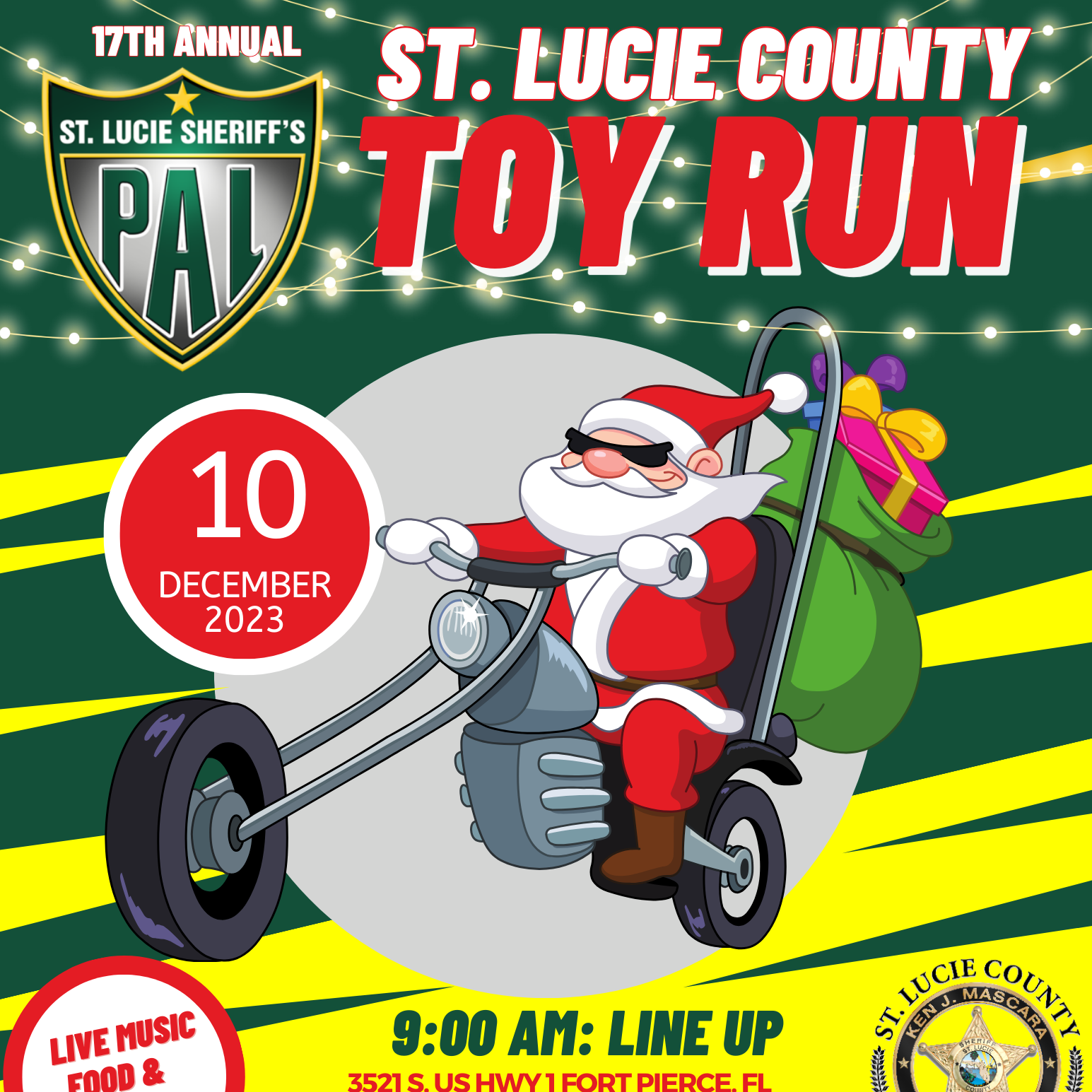 17th Annual St Lucie County PAL Toy Run 2023